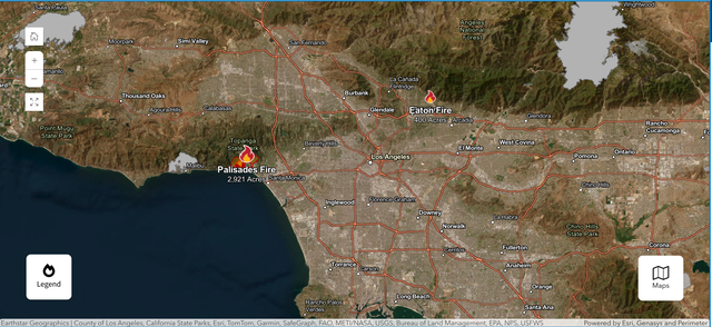Altadena Fire Map See Eaton Fire Perimeter Evacuation Areas